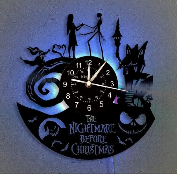 Wall Decor | Jack Sally Skellington Nightmare Before Christmas Clock ...